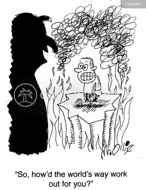 Values Conflict Cartoons and Comics - funny pictures from CartoonStock