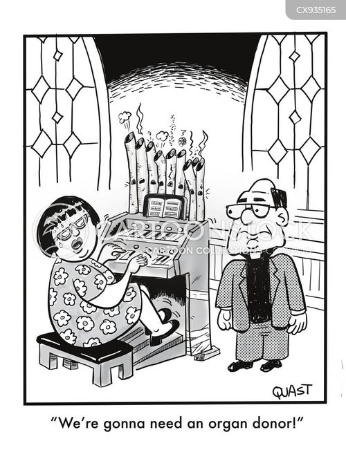 Church Organ Cartoons and Comics - funny pictures from CartoonStock