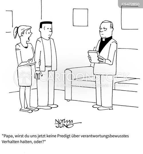 Cartoons und Karikaturen mit Predigt