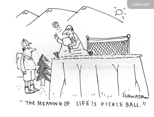 Pickleball Court Cartoons and Comics - funny pictures from CartoonStock