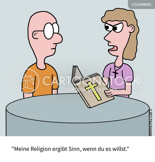 Cartoons und Karikaturen mit Religion