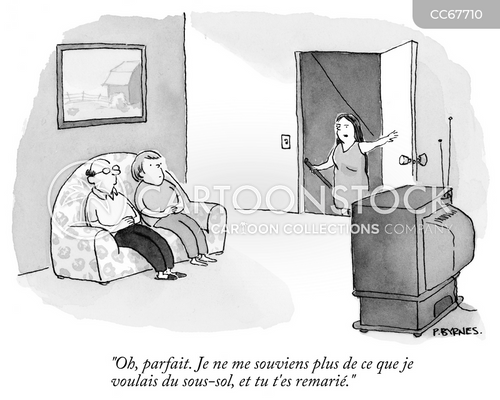 Dessins humoristique et caricaturés avec Conjoint Distrait