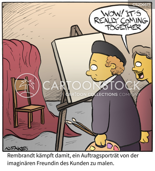 Cartoons und Karikaturen mit Rembrandt