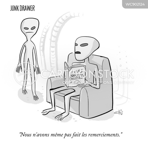 Dessins humoristique et caricaturés avec Merci