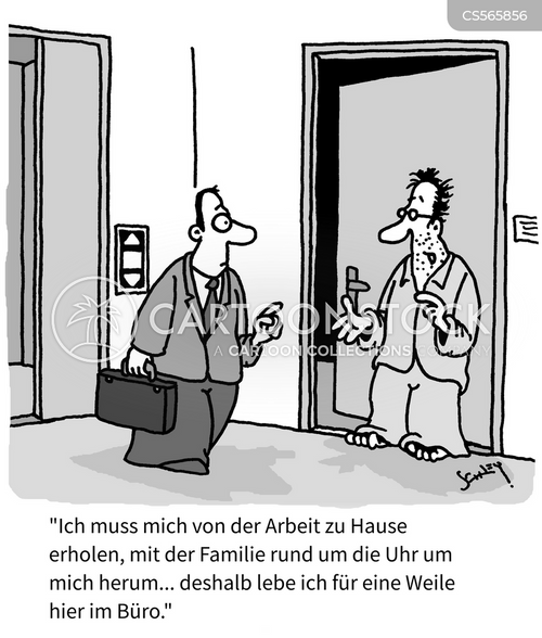 Cartoons und Karikaturen mit Erholen