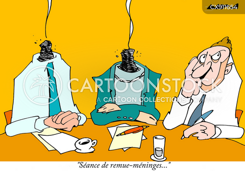 Dessins humoristique et caricaturés avec Outil De Remue-méninges