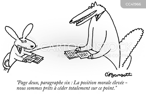 Dessins humoristique et caricaturés avec Position Morale