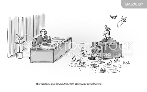 Cartoons und Karikaturen mit Altersbeschwerden