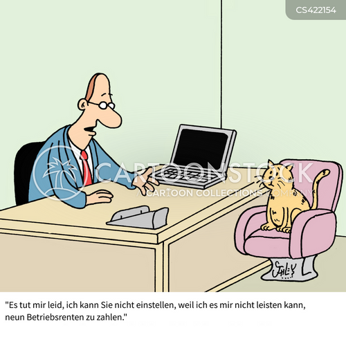 Cartoons und Karikaturen mit Renten