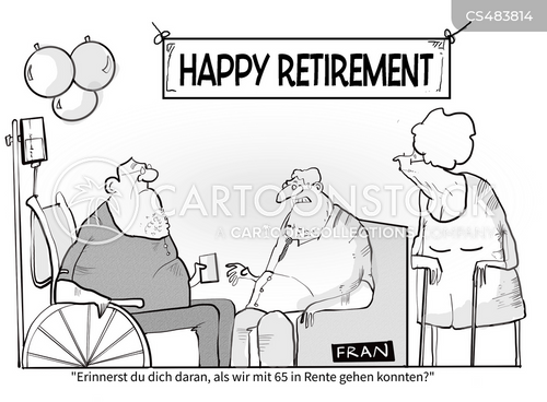 Cartoons und Karikaturen mit Rentnerleben
