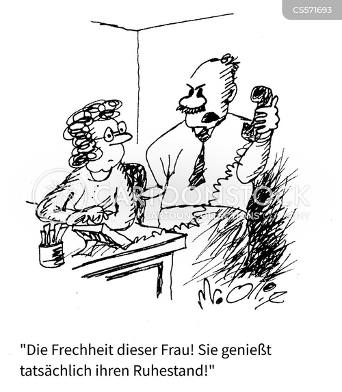 Cartoons und Karikaturen mit Ruhestand