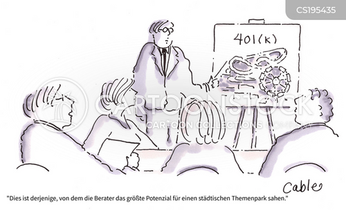 Cartoons und Karikaturen mit 401k-plan