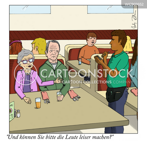 Cartoons und Karikaturen mit Hören Im Alter