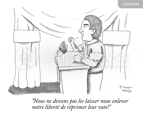 Dessins humoristique et caricaturés avec Participation Des Électeurs