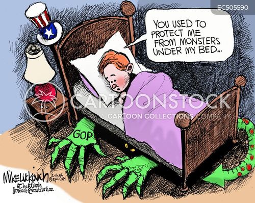 Political Monster Cartoons and Comics - funny pictures from CartoonStock