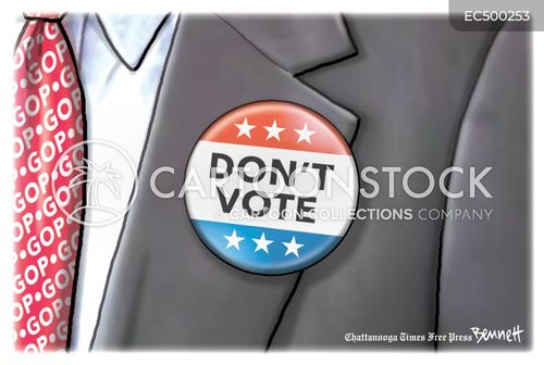 Vote Against Cartoons and Comics - funny pictures from CartoonStock