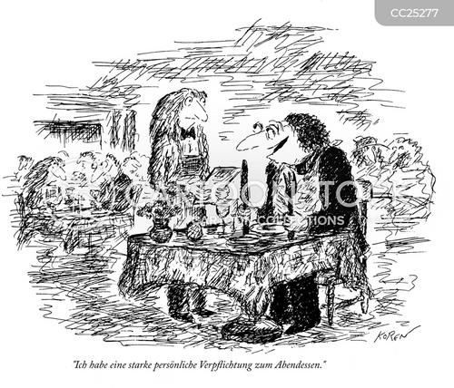 Cartoons und Karikaturen mit Essen & Trinken