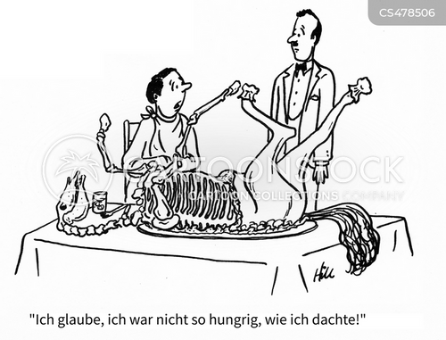 Cartoons und Karikaturen mit Ein Pferd Essen