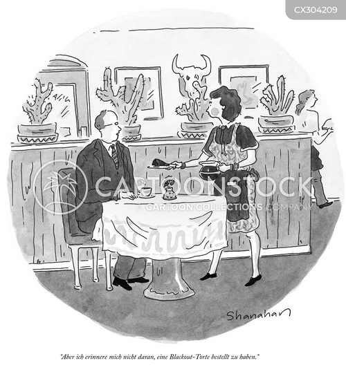 Cartoons und Karikaturen mit Amnesie