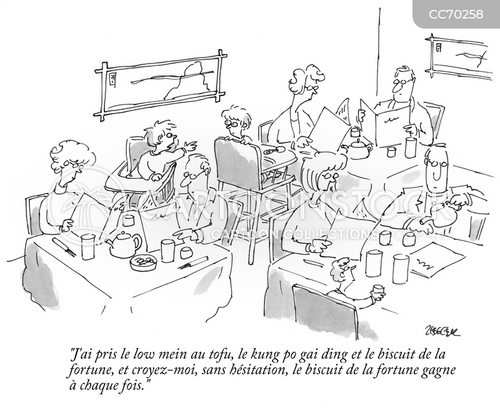 Dessins humoristique et caricaturés avec Personnel Du Restaurant