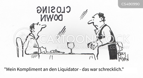 Cartoons und Karikaturen mit Liquidator