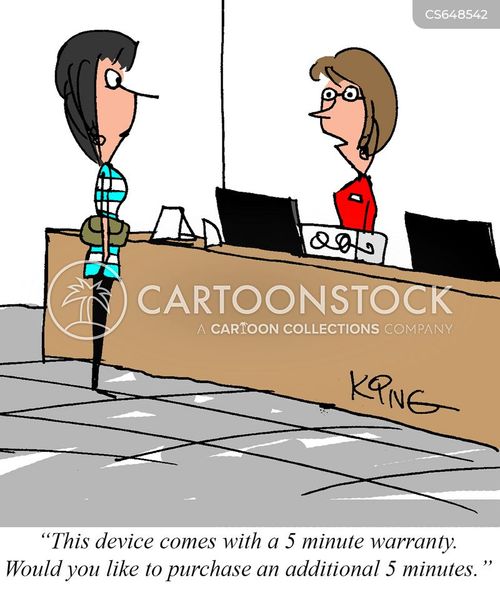 Warranty Coverage Cartoons and Comics - funny pictures from CartoonStock
