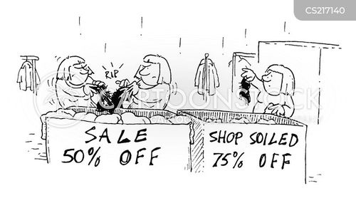 Bargain Shopping Cartoons and Comics - funny pictures from CartoonStock
