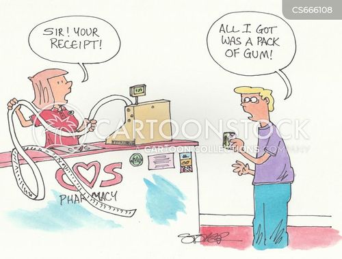 Endless Receipt Cartoons and Comics - funny pictures from CartoonStock