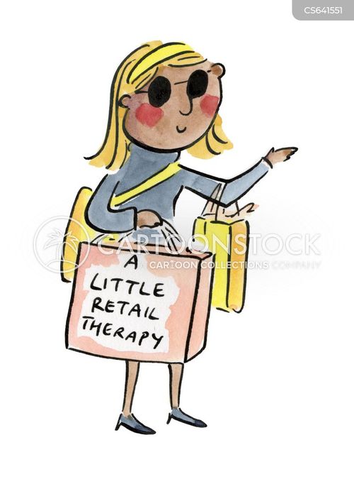 Retail Therapy Cartoons and Comics - funny pictures from CartoonStock