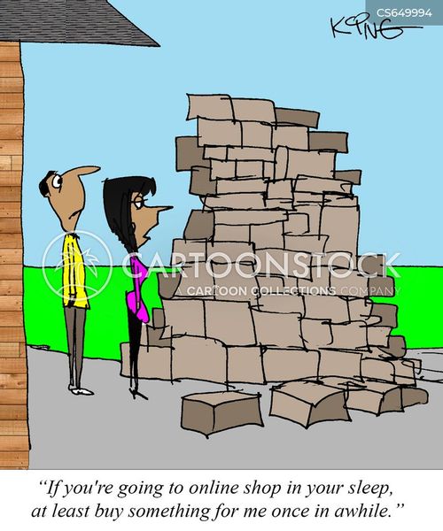 Sleep-shopping Cartoons and Comics - funny pictures from CartoonStock