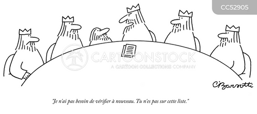 Dessins humoristique et caricaturés avec Liste A