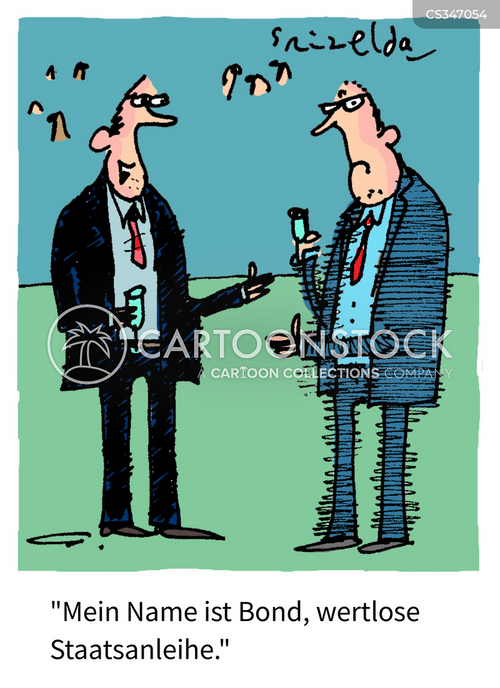 Cartoons und Karikaturen mit Anleihe