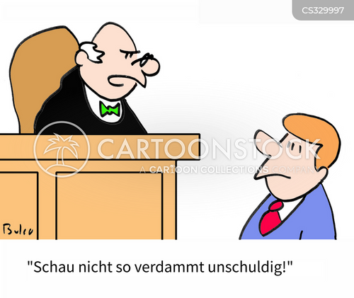 Cartoons und Karikaturen mit Schuldig Aussehen