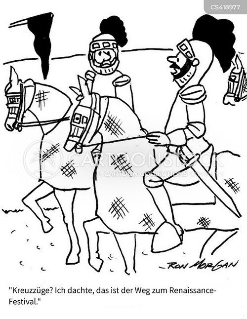 Cartoons und Karikaturen mit Renaissance-fest