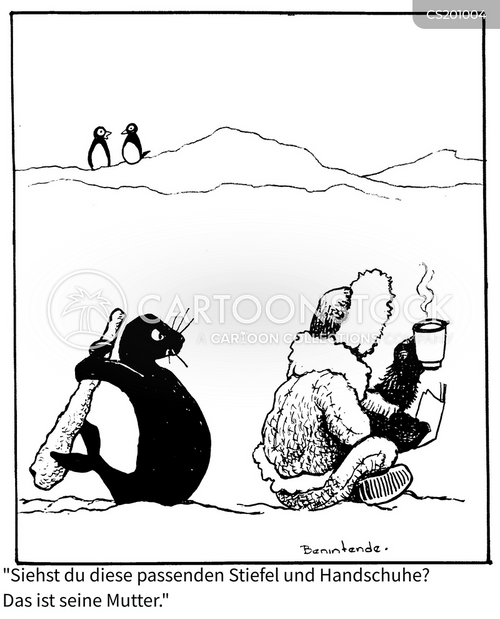Cartoons und Karikaturen mit Robbenjagd