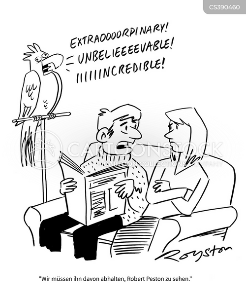 Cartoons und Karikaturen mit Pesto