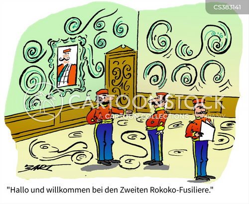 Cartoons und Karikaturen mit Fusilier