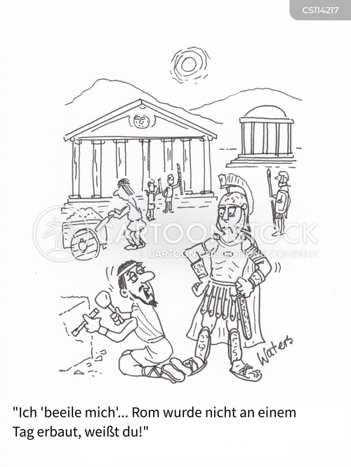 Cartoons und Karikaturen mit Altes Rom