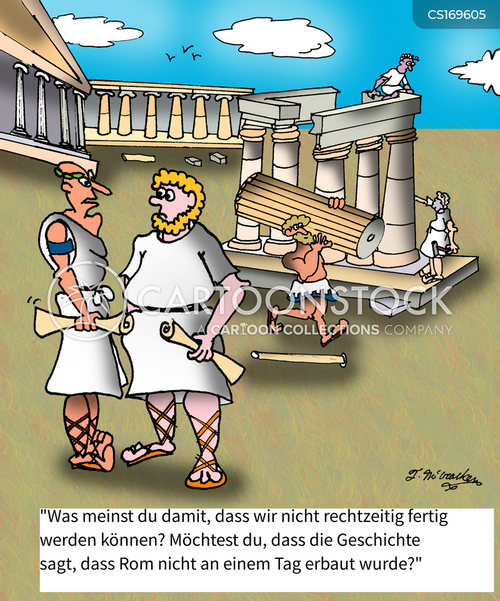Cartoons und Karikaturen mit Altes Rom