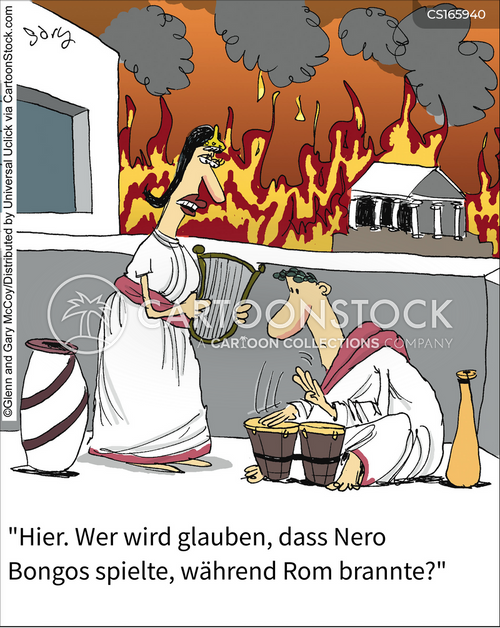 Cartoons und Karikaturen mit Rom