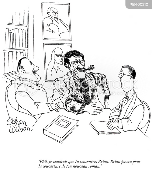 Dessins humoristique et caricaturés avec Œuvre Écrite