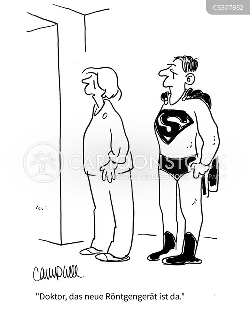 Cartoons und Karikaturen mit Röntgen