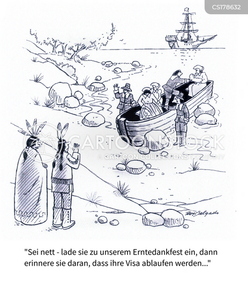 Cartoons und Karikaturen mit Festessen