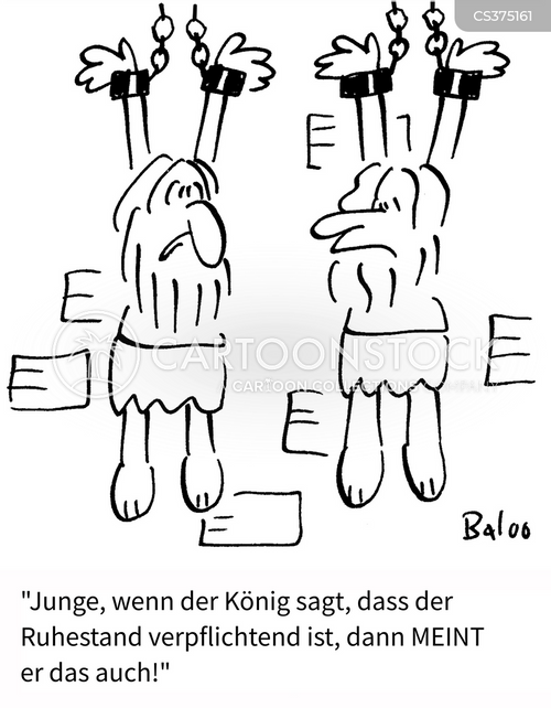 Cartoons und Karikaturen mit Obligatorischer Ruhestand