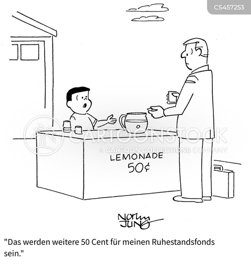 Cartoons und Karikaturen mit Ruhestand