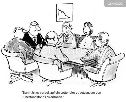 Cartoons und Karikaturen mit Ruhestand