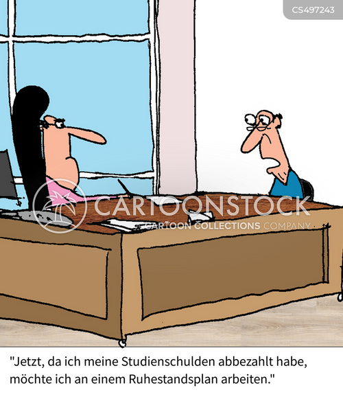Cartoons und Karikaturen mit Ruhestand