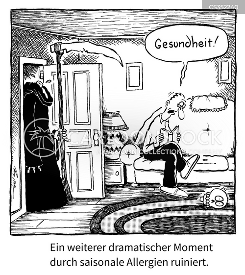Cartoons und Karikaturen mit Dramatischer Moment