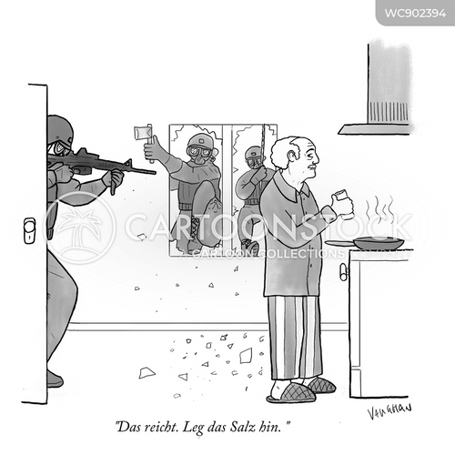 Cartoons und Karikaturen mit Natrium