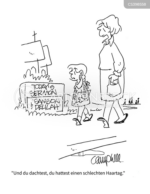 Cartoons und Karikaturen mit Samson Und Delilah